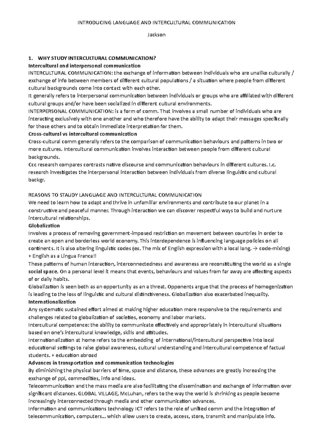 Introducing Language AND Intercultural Communication - INTRODUCING ...