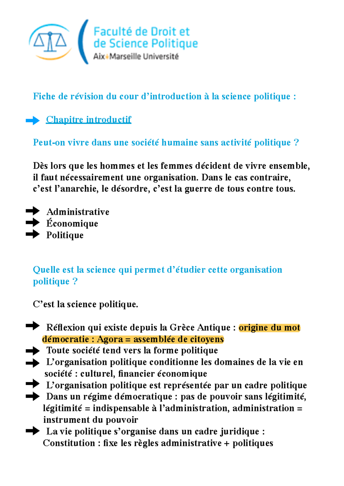 Fiches science-po - Fiche de révision sciences politiques - Fiche de ...