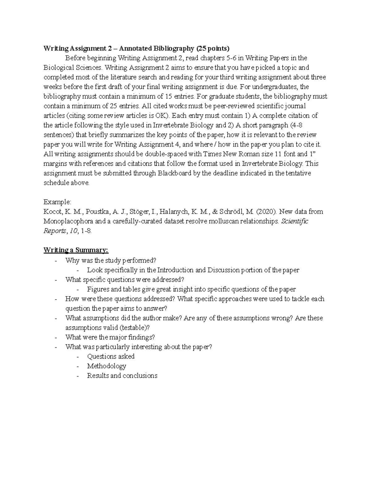 Writing Assignment 2 - Writing Assignment 2 aims to ensure that you ...