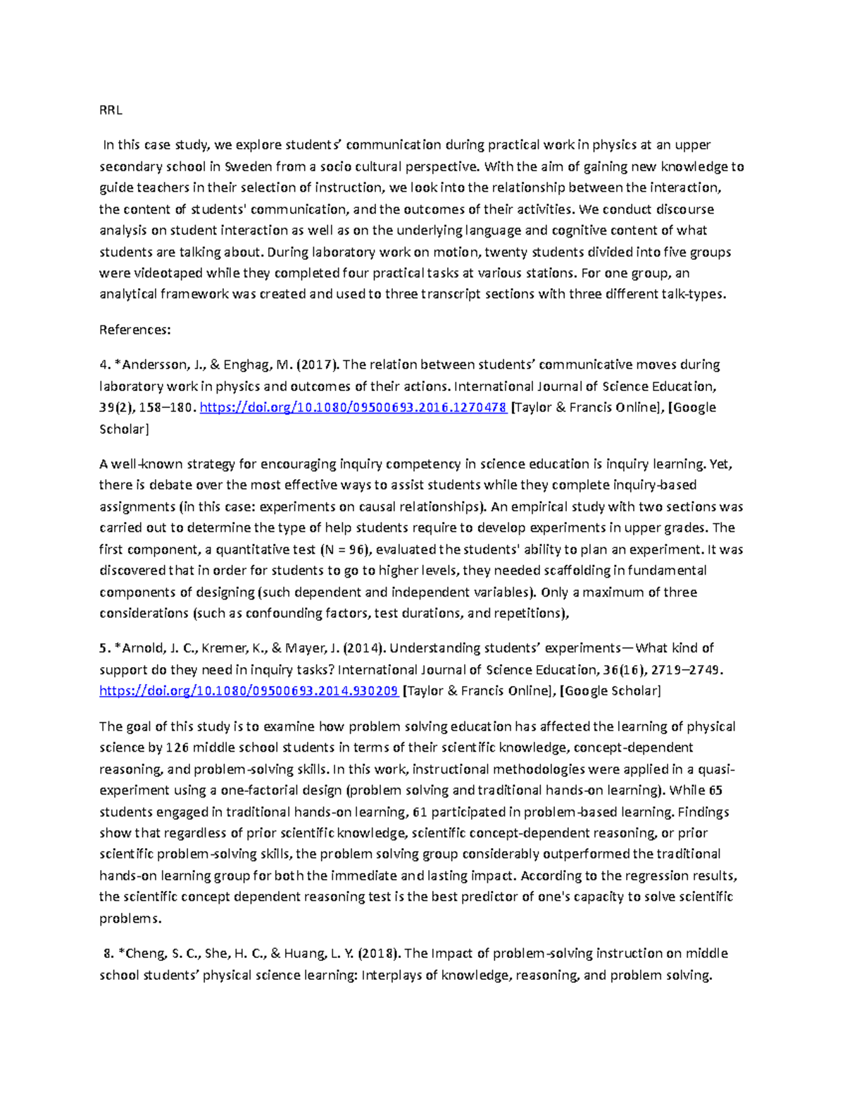 RRL-rani - rrl - RRL In this case study, we explore students ...