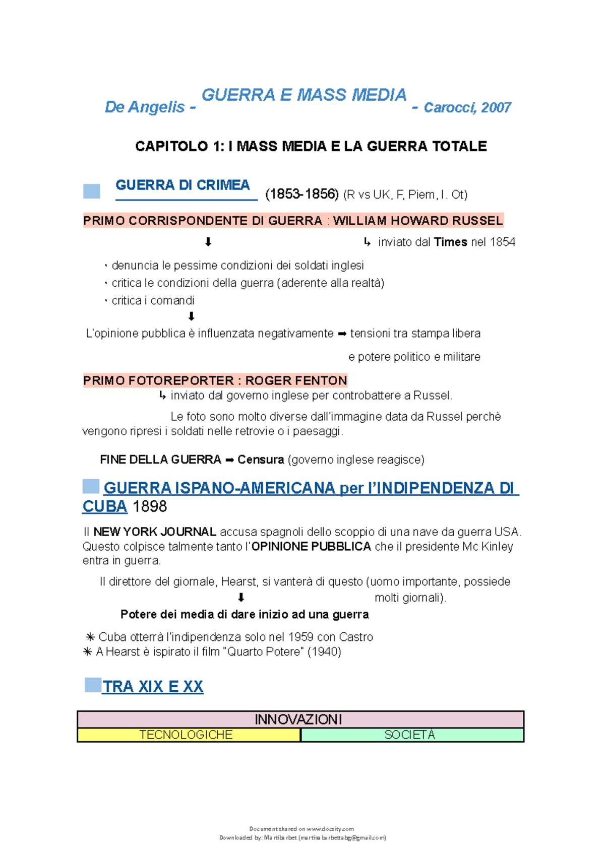 Videostoria libro - De Angelis - GUERRA E MASS MEDIA - Carocci, 2007 ...