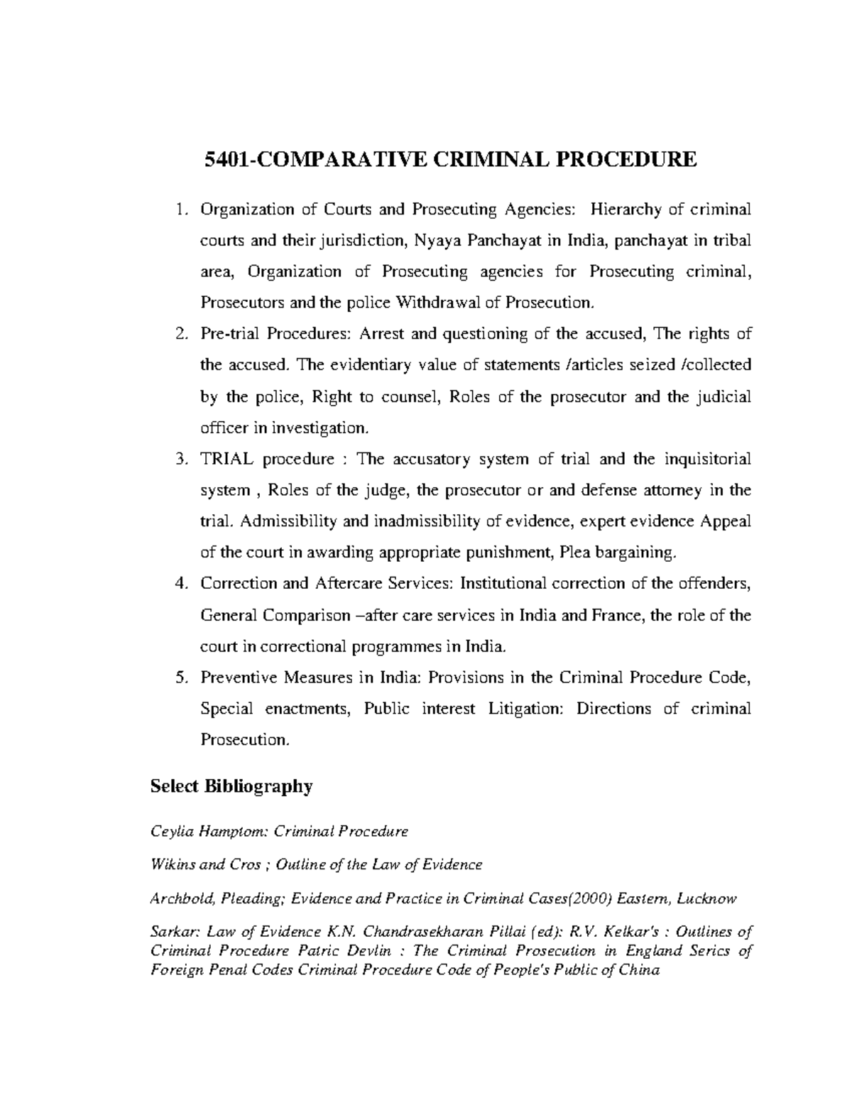 644258 cdd963c - Summary Comparative Criminal Procedure - 5401 ...