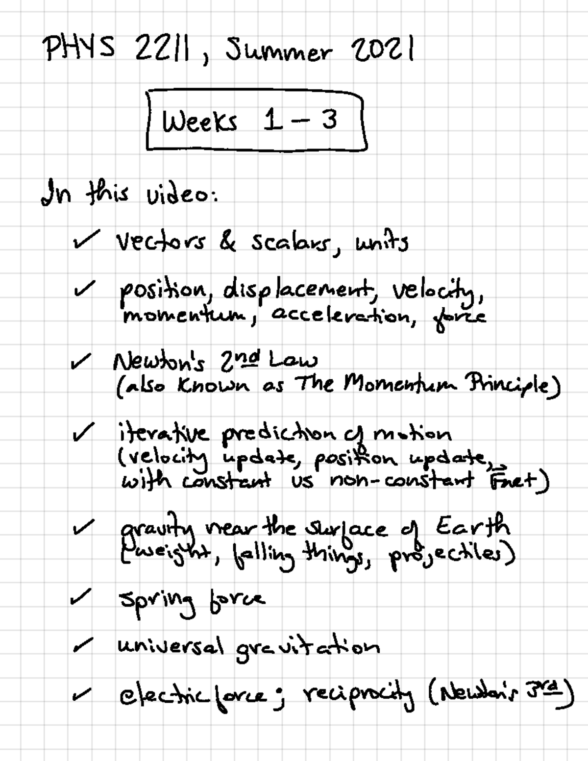 phys 2211 - topic 1 - !"#$ %%&& ' $())+ %,%& -**./& 01 234/ 5467 8 9 ...
