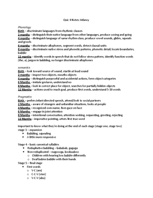 Unit 1 Notes: Language Development - Lang Development Jan. 15, 2020 ...