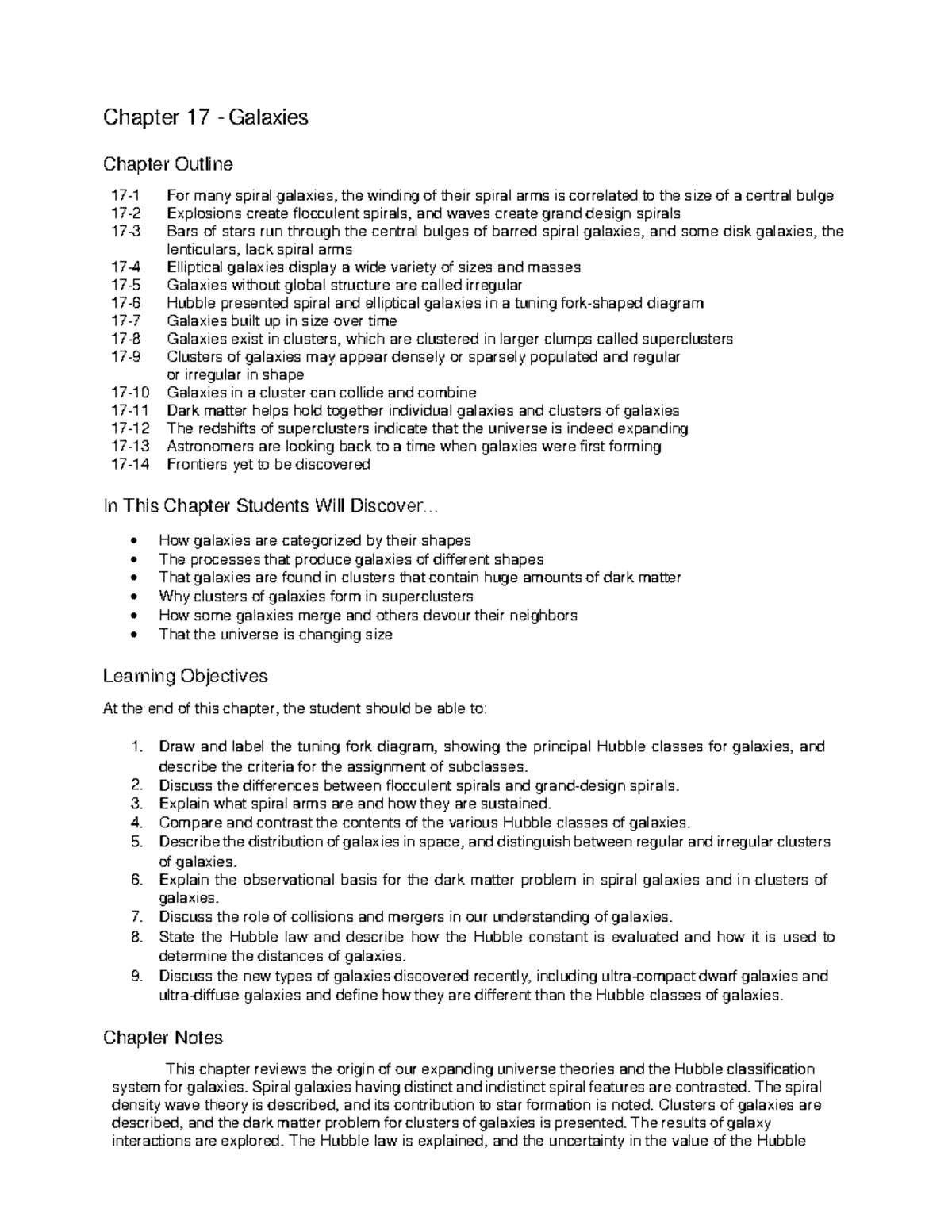 Chapter 17 - Notes created by teacher Professor Jason gilchrist ...