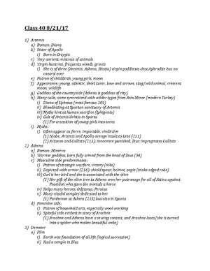 Class 40- Lecture 2 Notes - Class 40 8/9/ Bronze Age a) Ca. 3000 BC ...