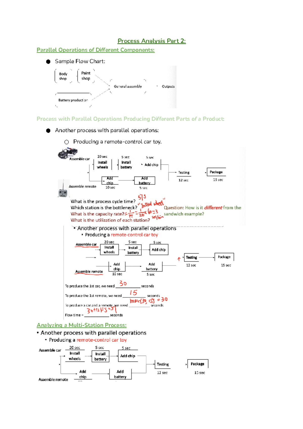 Lecture 5 - Process Analysis Pt 2 - Process Analysis Part 2: Parallel Operations of Different ...