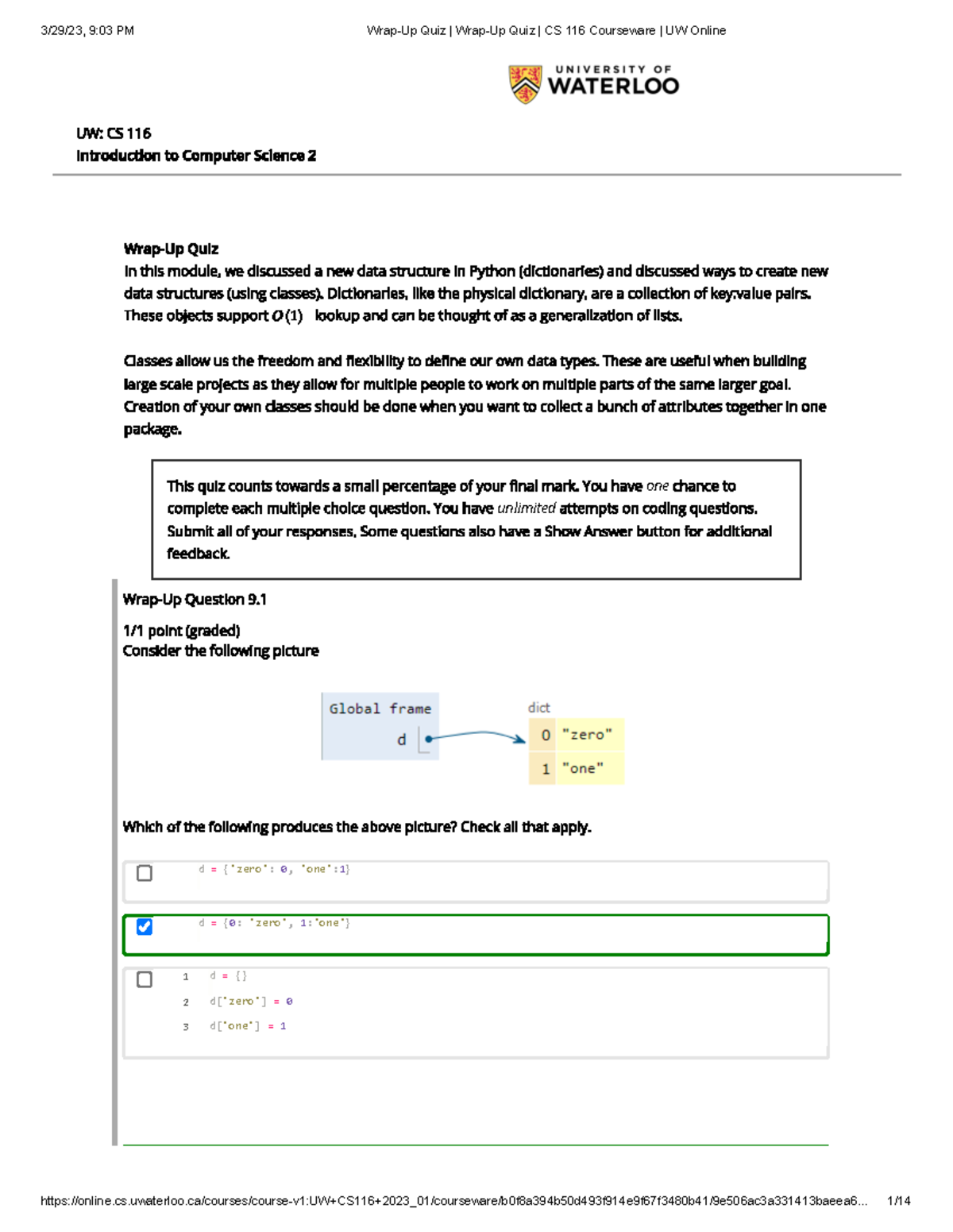 PDF document - 1111111111111111111 - one unlimited d = {'zero': 0 ...