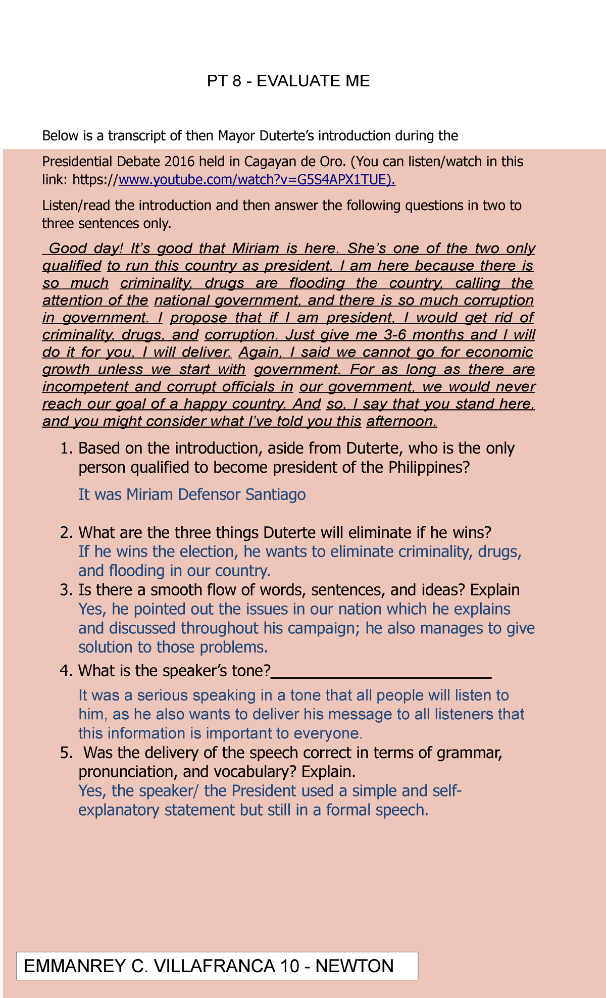 PT-8 - EDI WOW COOKIE - PT 8 - EVALUATE ME Below is a transcript of ...