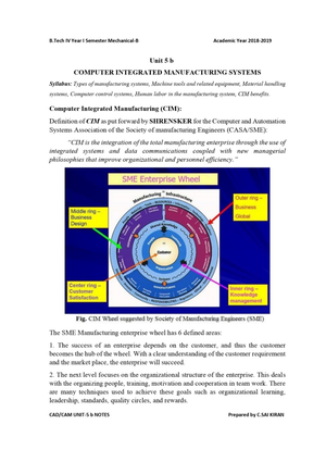 Unit 2(b) - CAD - Mechatronics - Studocu