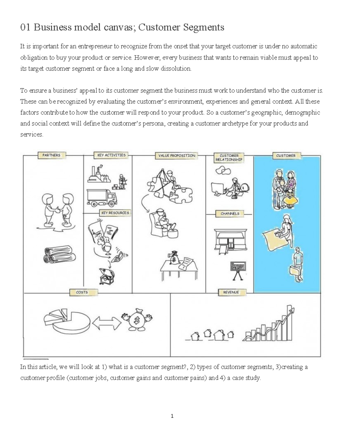 BMC: Customer Segments - 01 Business model canvas; Customer Segments It ...