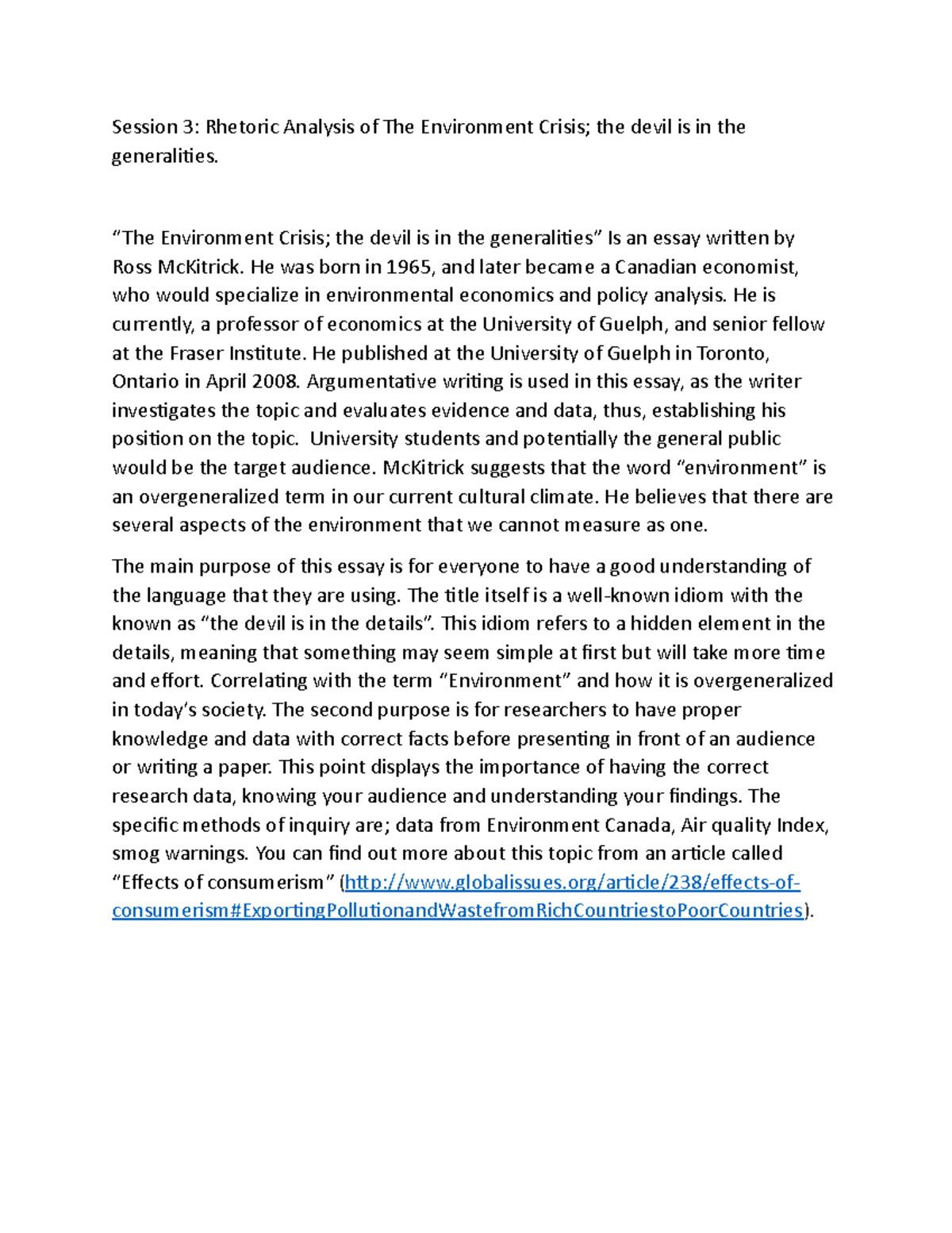 ENGL 255- Session 3 - Rhetoric Analysis - Session 3: Rhetoric Analysis ...