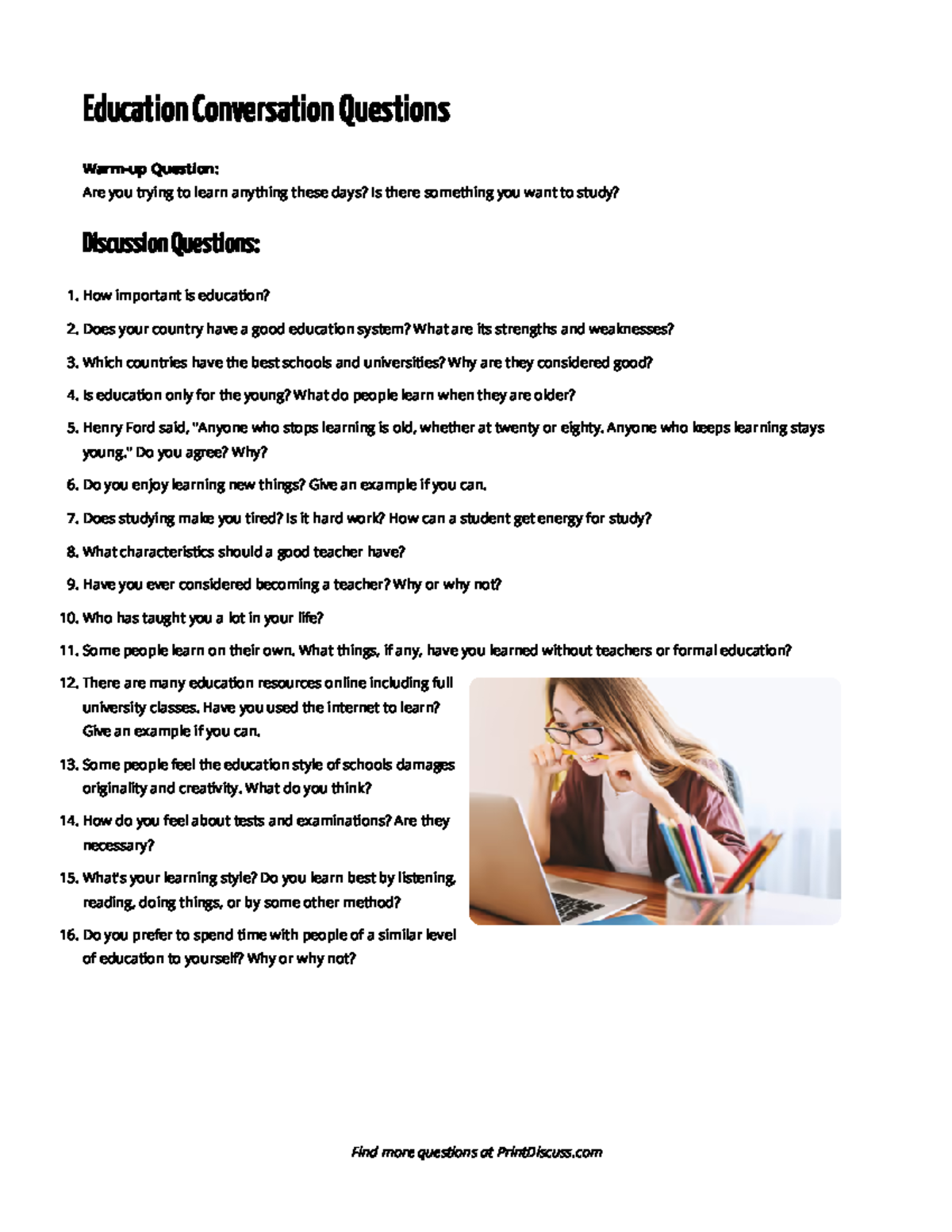 Education-questions - pytania do działu education - Education ...