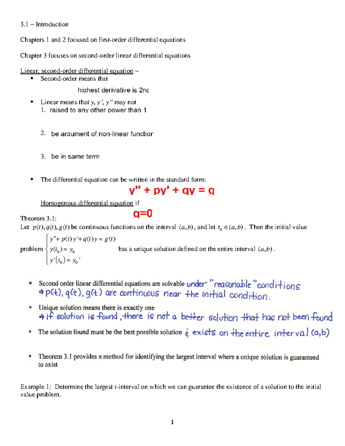 3 - 3.1-3.11 - 3 Introduction Chapters 1 and 2 focused on differential ...