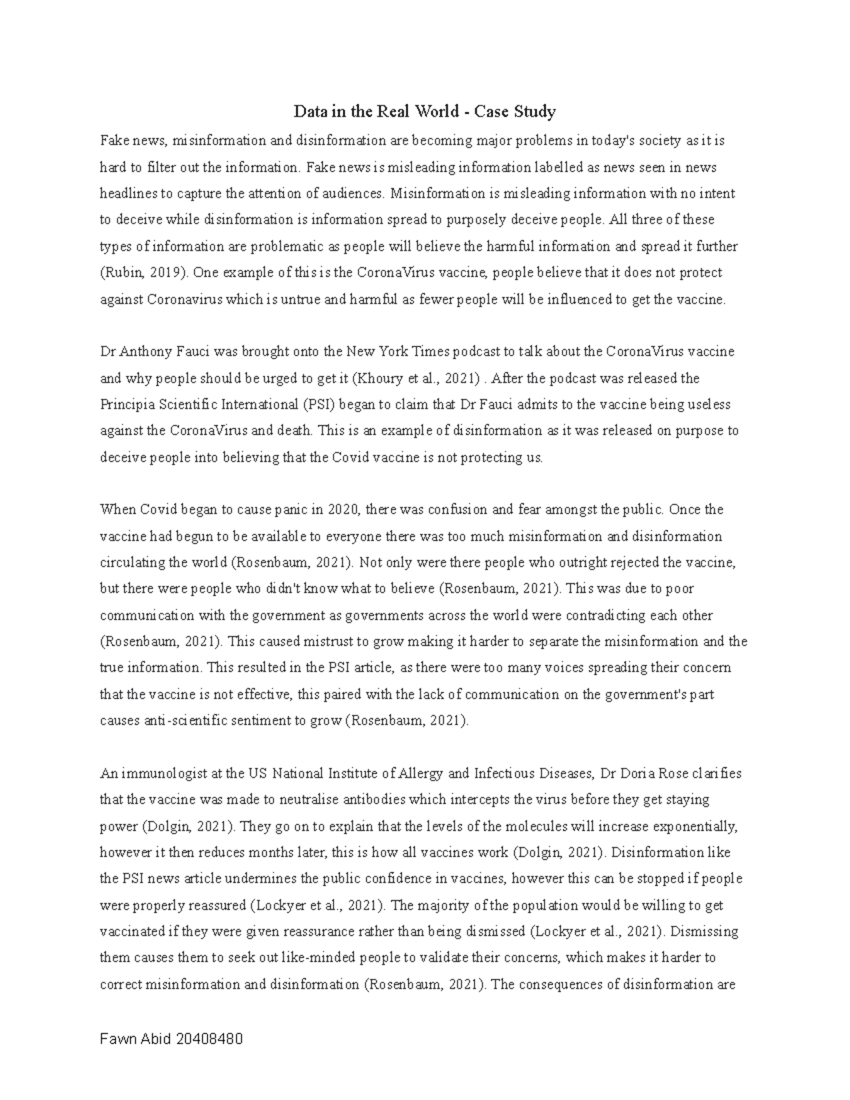 Data in the Real World - Case Study - Fake news is misleading ...