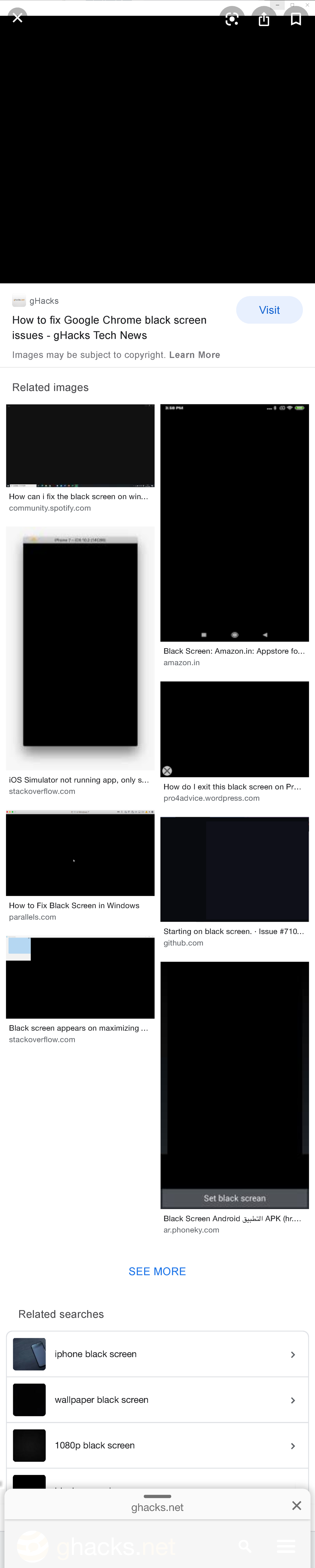 Google Chrome Black Screen Bug at Will Carol blog