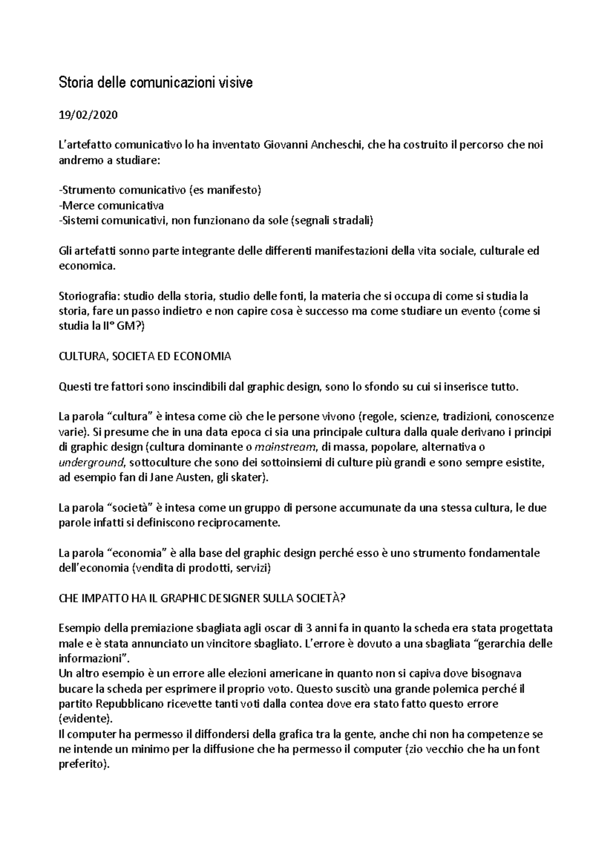 Storia delle comunicazioni visive - Storia delle comunicazioni visive ...