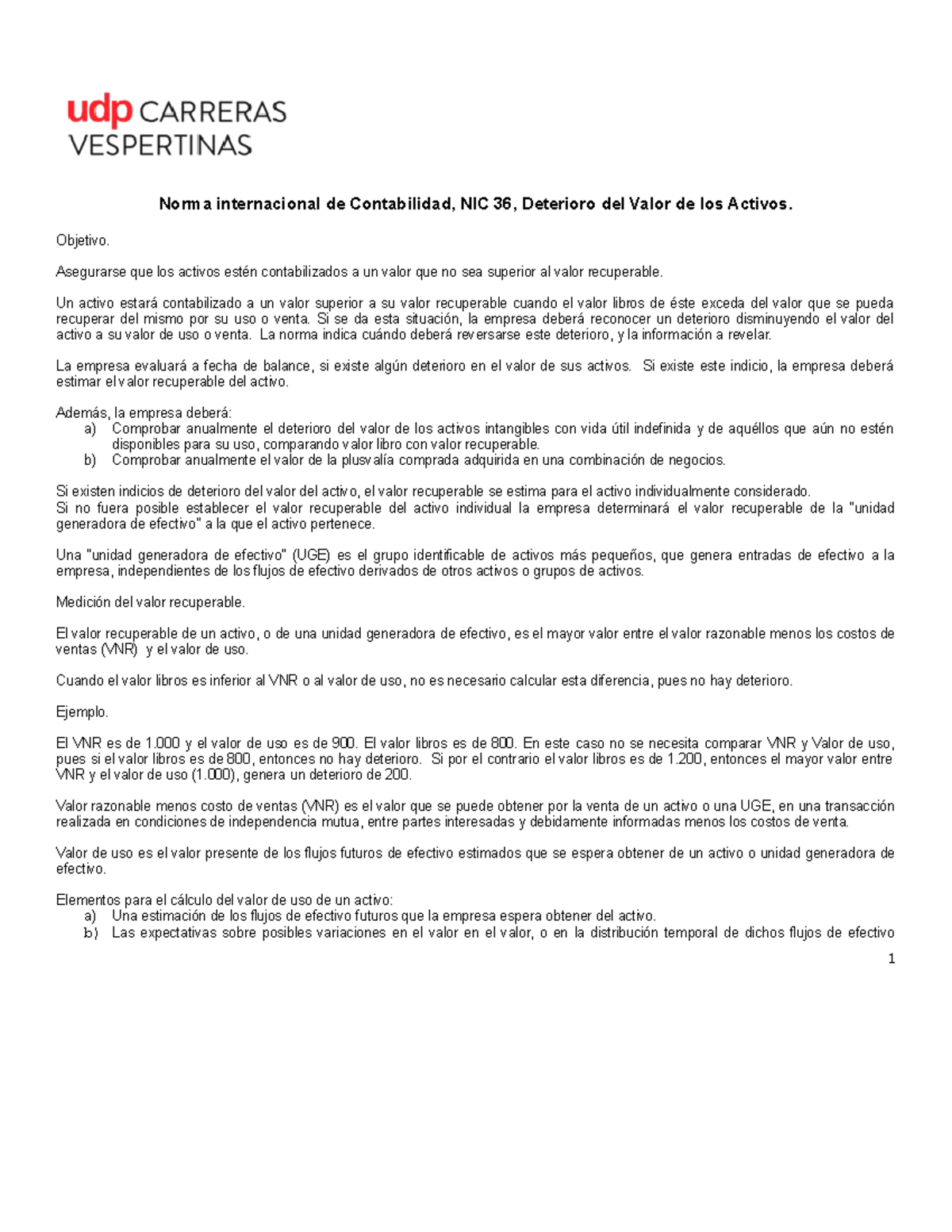UDP Apuntes Deterioro AF 2019 - Norma internacional de Contabilidad ...