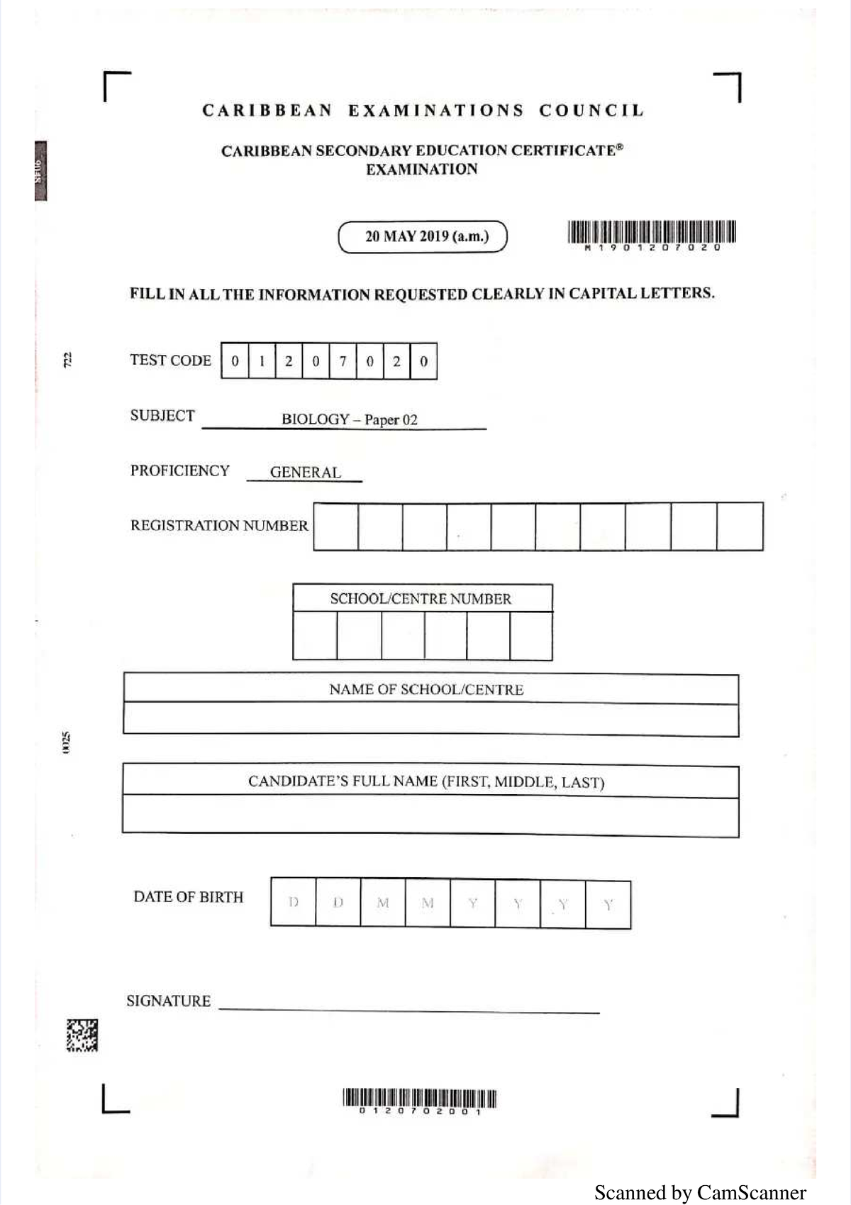 Pdf-csec-biology-june-2019-p2-pdf compress - CAPE Biology - Studocu