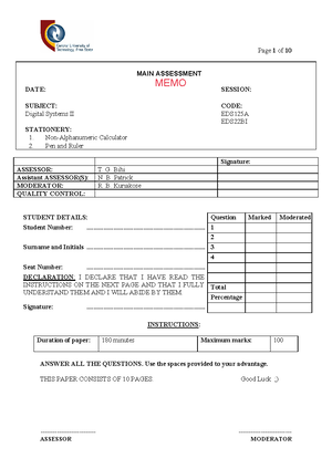 Practical 2 Balancing 2024 S2 - PRACTICAL 2: Balancing Submission date ...