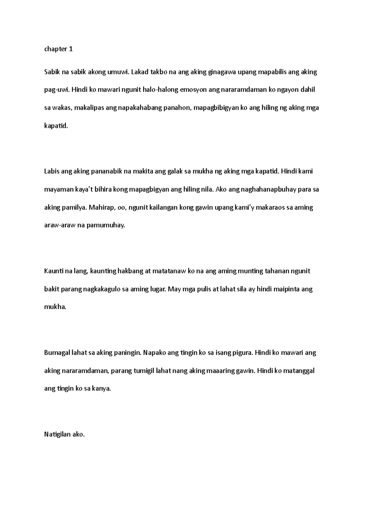 Chapter 1 - This is a reviewer for you lessons. - chapter 1 Sabik na ...