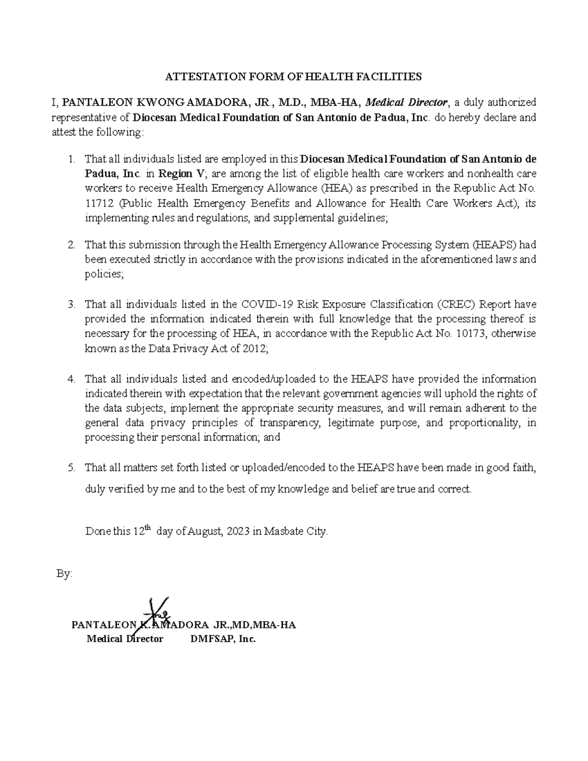 Attestation-FORM-for-August- Heaps-2023-2 - ATTESTATION FORM OF HEALTH ...