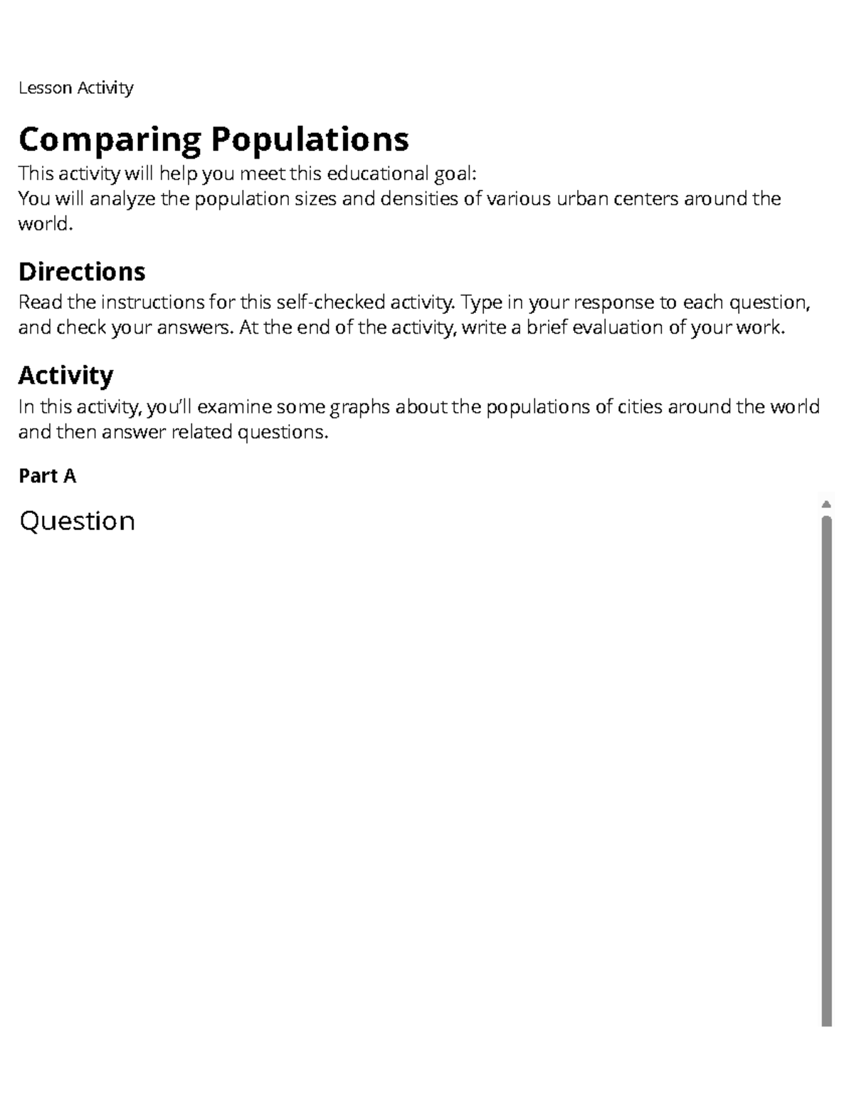 Physical and Human Characteristics Tutorial - Lesson Activity Comparing ...