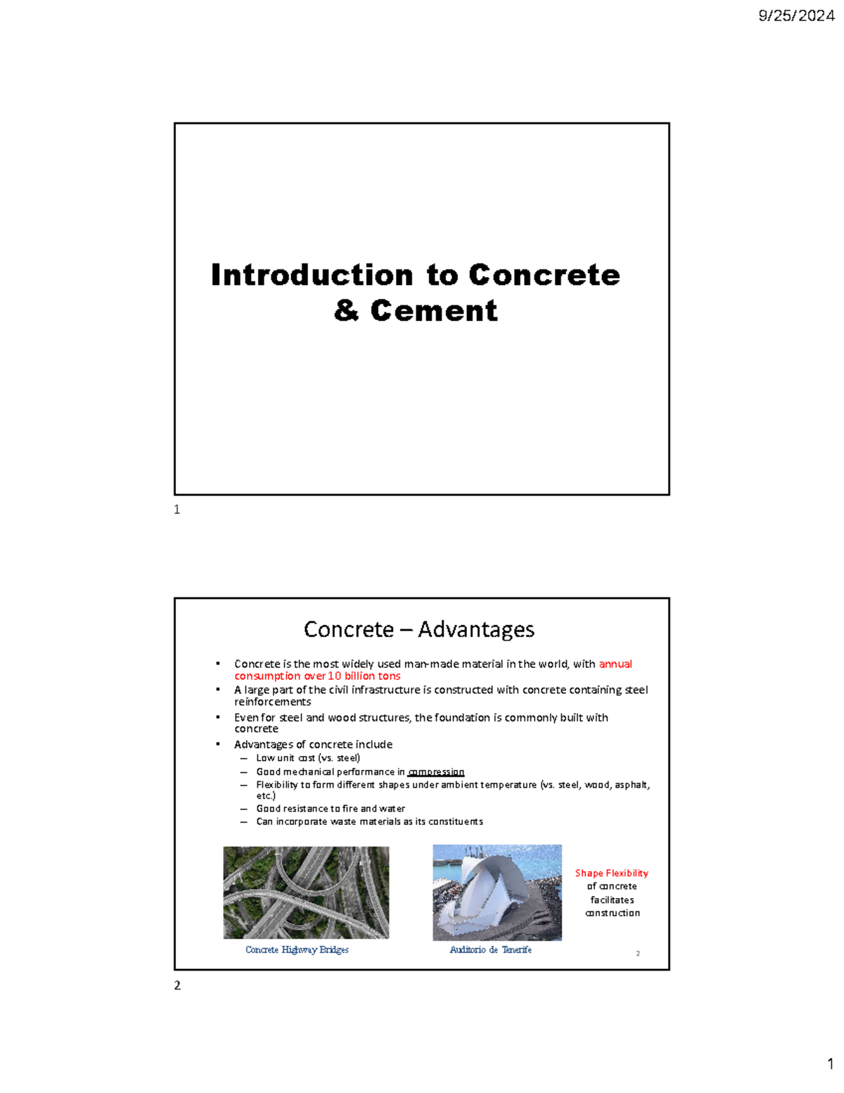 5 - Intro and Cement - N/A - Introduction to Concrete & Cement Concrete ...