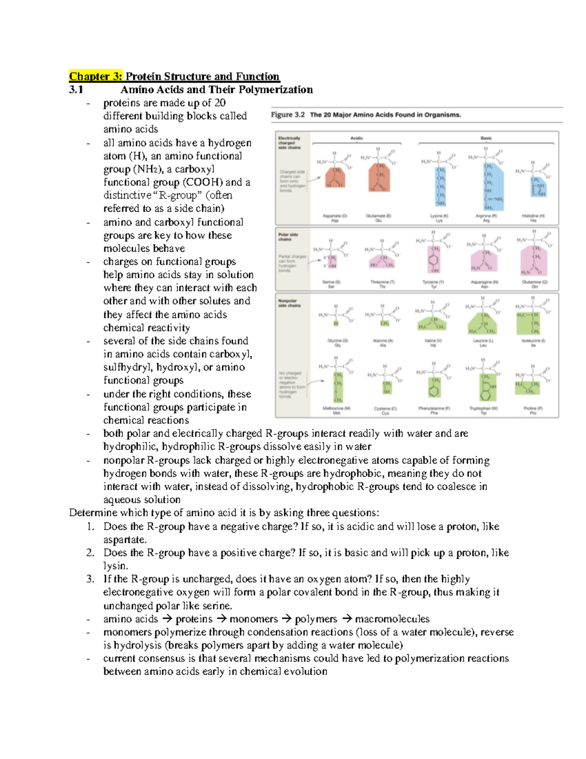 BIOL 102 - Chapter 3 - Textbook notes for online BIOL 102 with Dr ...