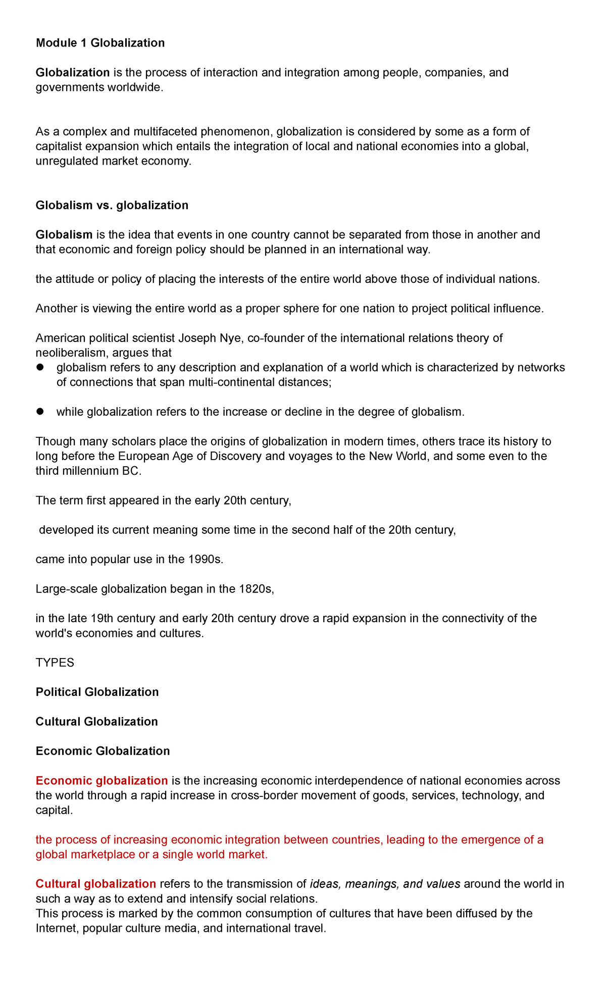 Socsci 4-Modules-Assignments-Quizzes 2 - Module 1 Globalization ...