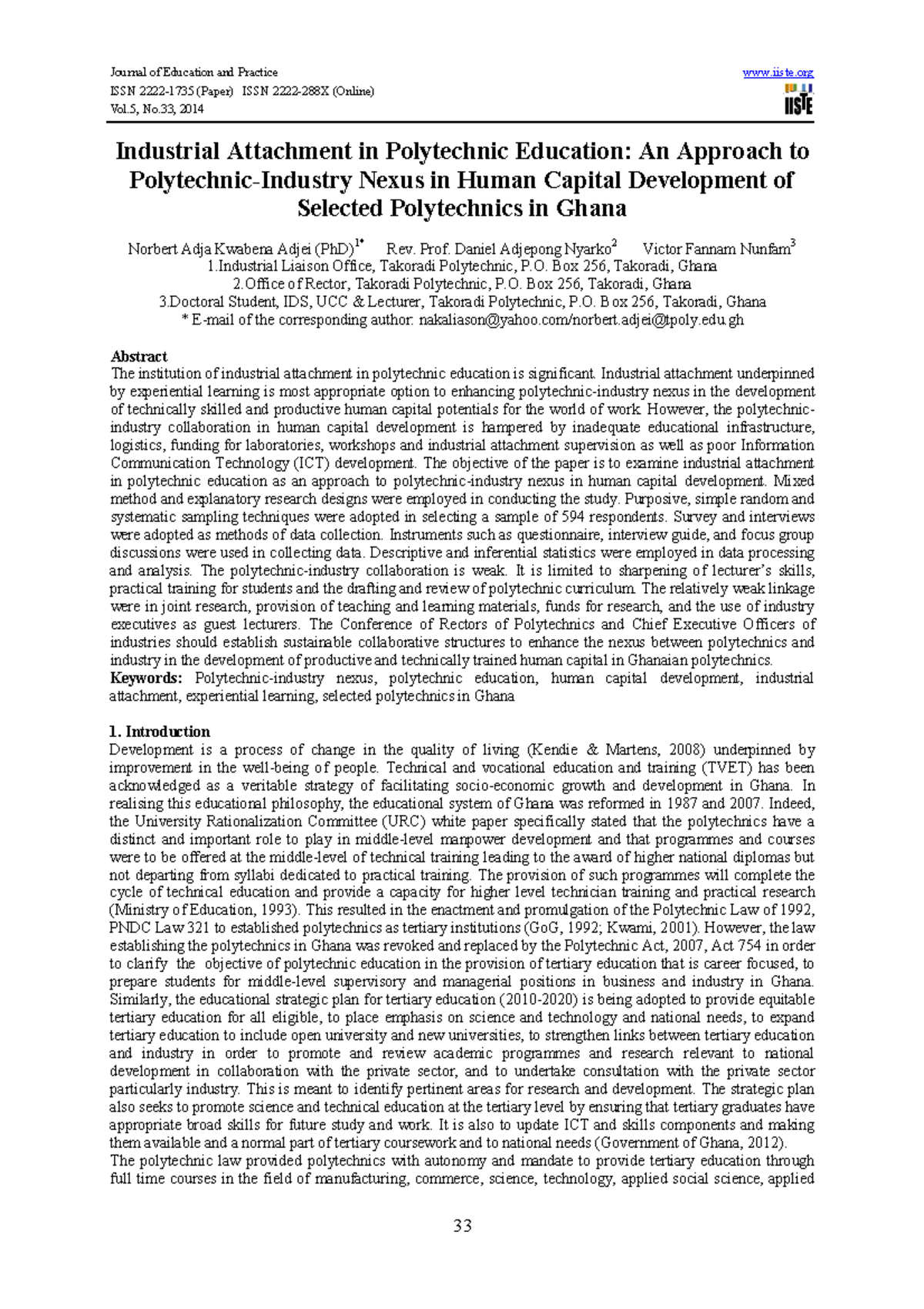 16973 19300 1 PB - How important is it for students to have experience ...