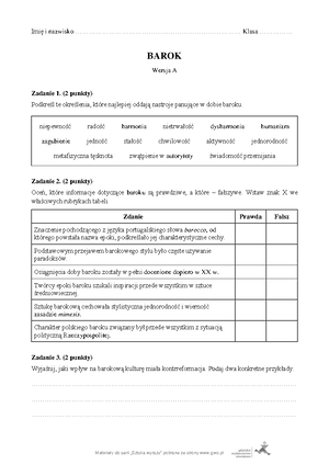 Test makbet szekspira b 1 pdf - Imię i nazwisko - Studocu