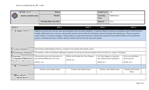 G7 Q1 WEEK 03 - Detailed lesson plan in Math 7 - GRADE 1 to 12 DAILY ...