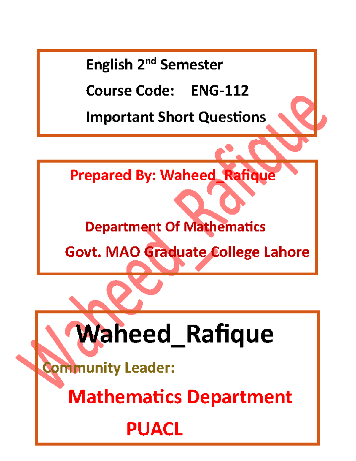 English 2nd Smester 01 - helps in language - English 2 nd Semester ...