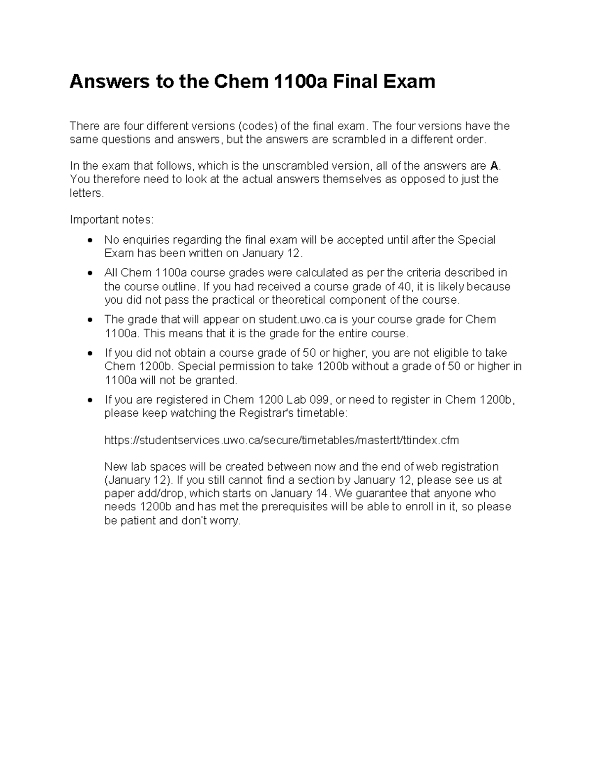 Midterm Final Exam October 2012, questions and answers - Answers to the ...