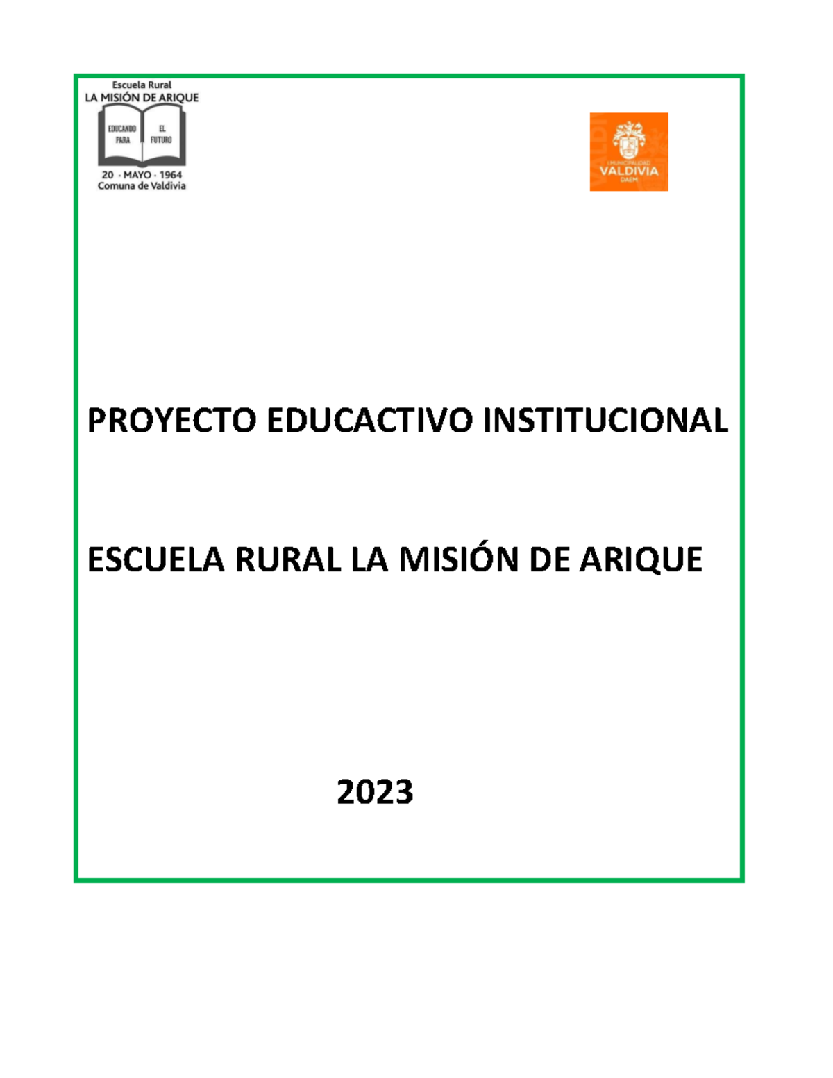 Proyecto Educativo 6814 - PROYECTO EDUCACTIVO INSTITUCIONAL ESCUELA ...