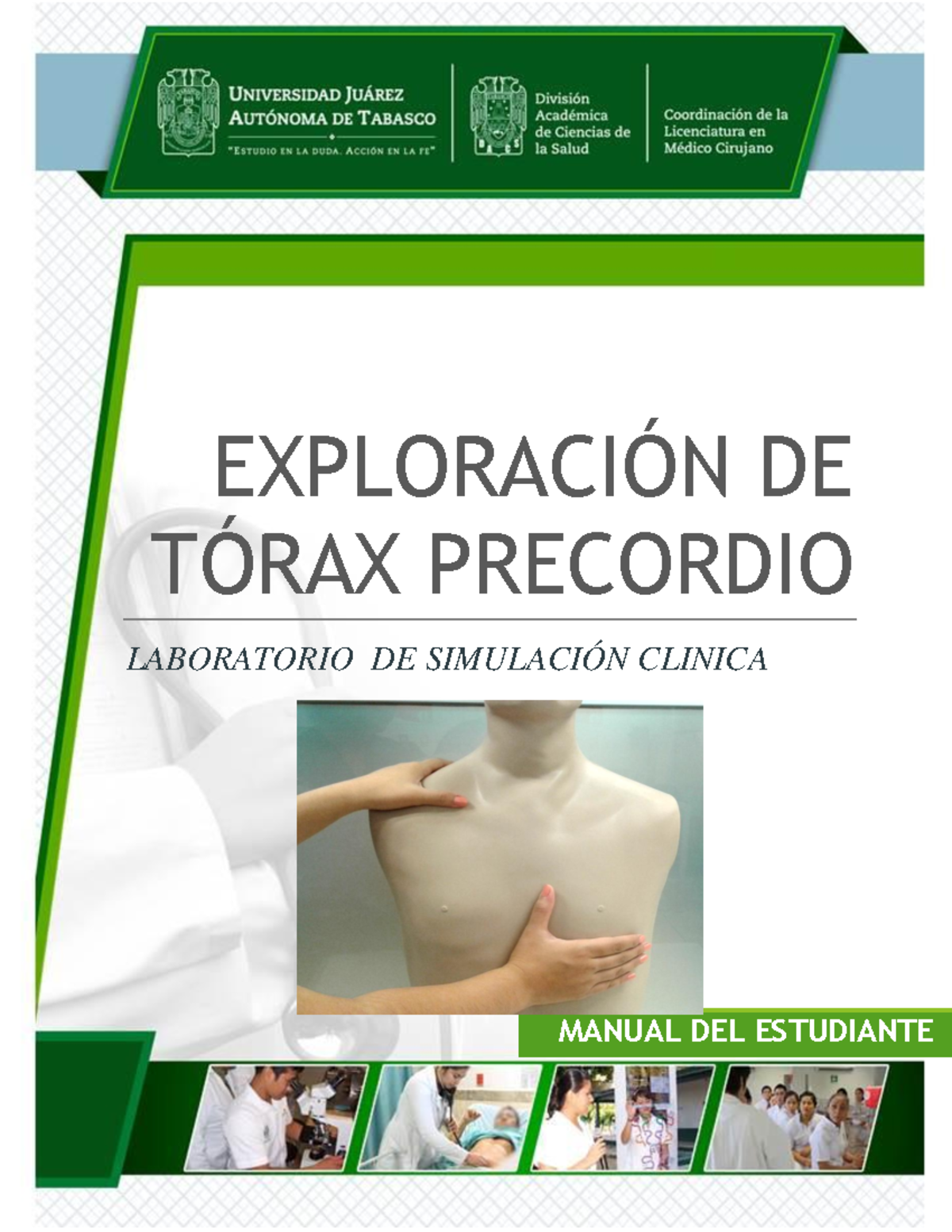07 EXP DE Torax Precordio - EXPLORACIÓN DE TÓRAX PRECORDIO LABORATORIO ...