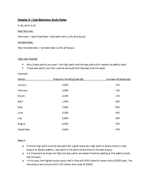 Accounting Chapter 2 - Basic Managerial Accounting Concepts - Loss ...