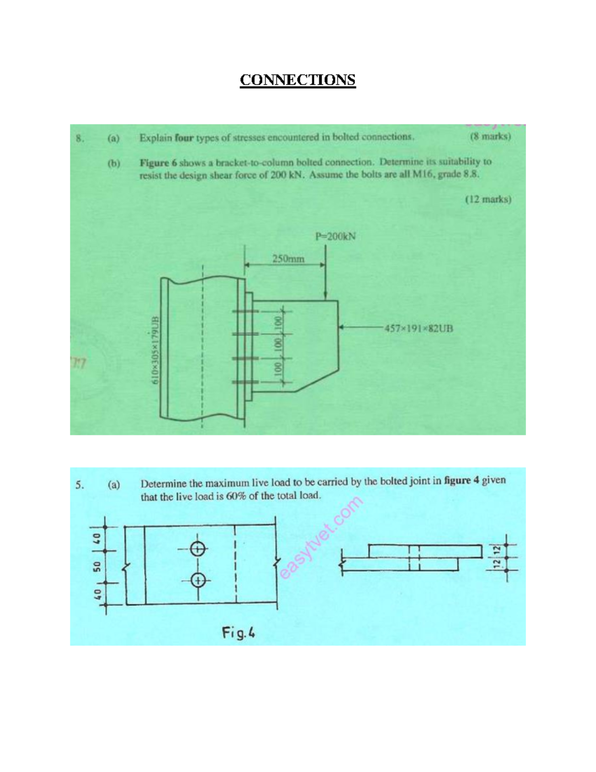 KNEC- Connection QUIZ - Problem - CONNECTIONS 8. (a) Explain four types ...