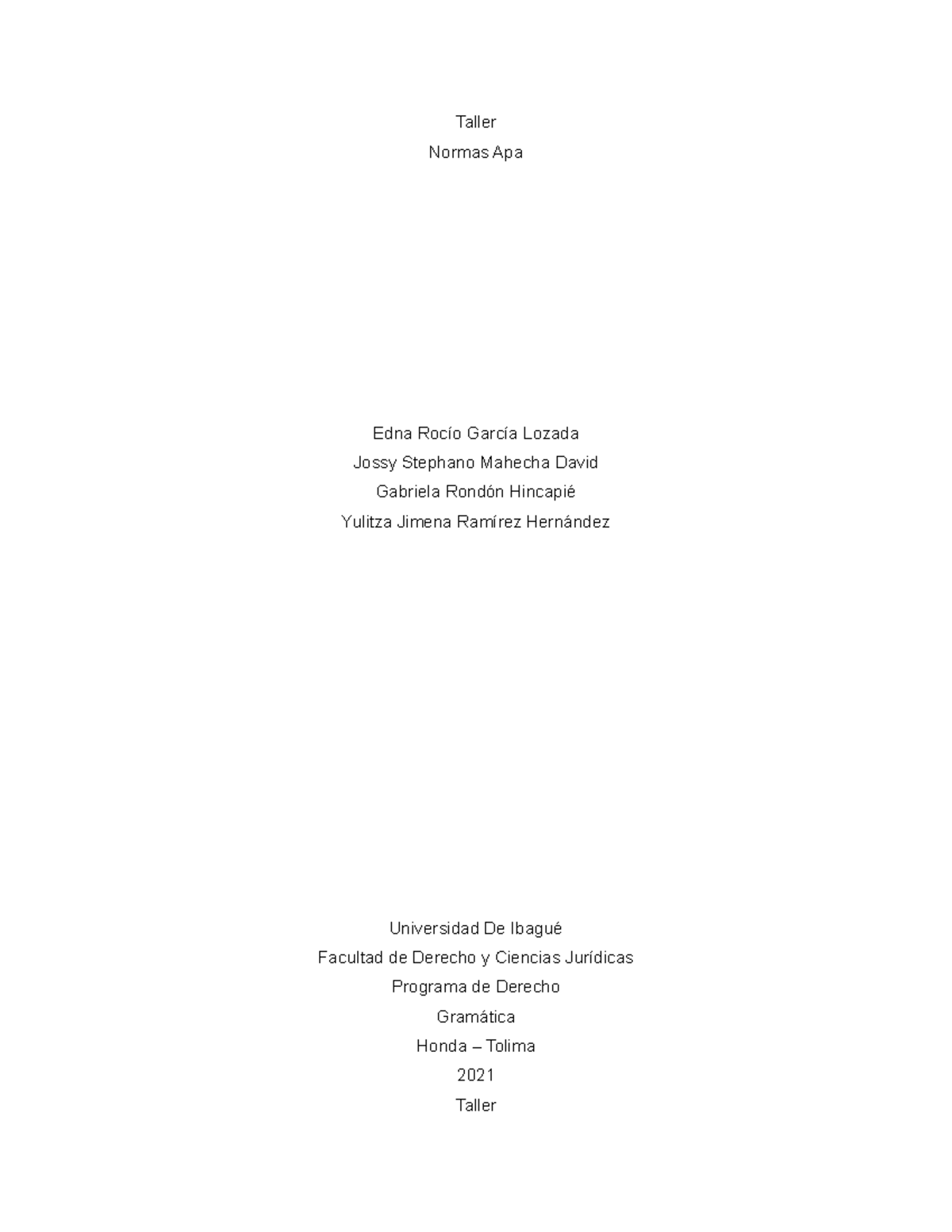 Guía Practica Establecida para Trabajar Normas APA en el area de ...