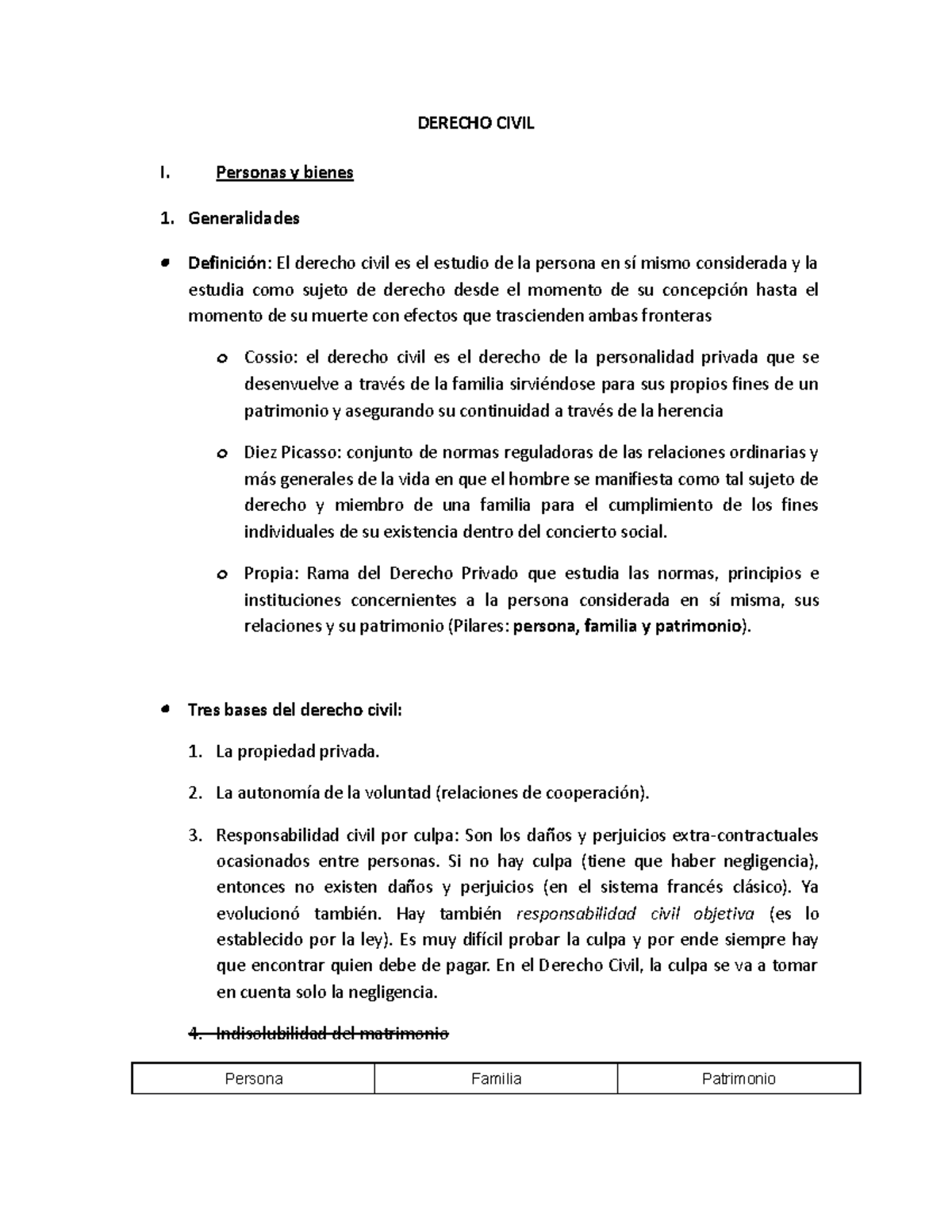 Compendio Derecho Civil - Persona y Familia - Studocu