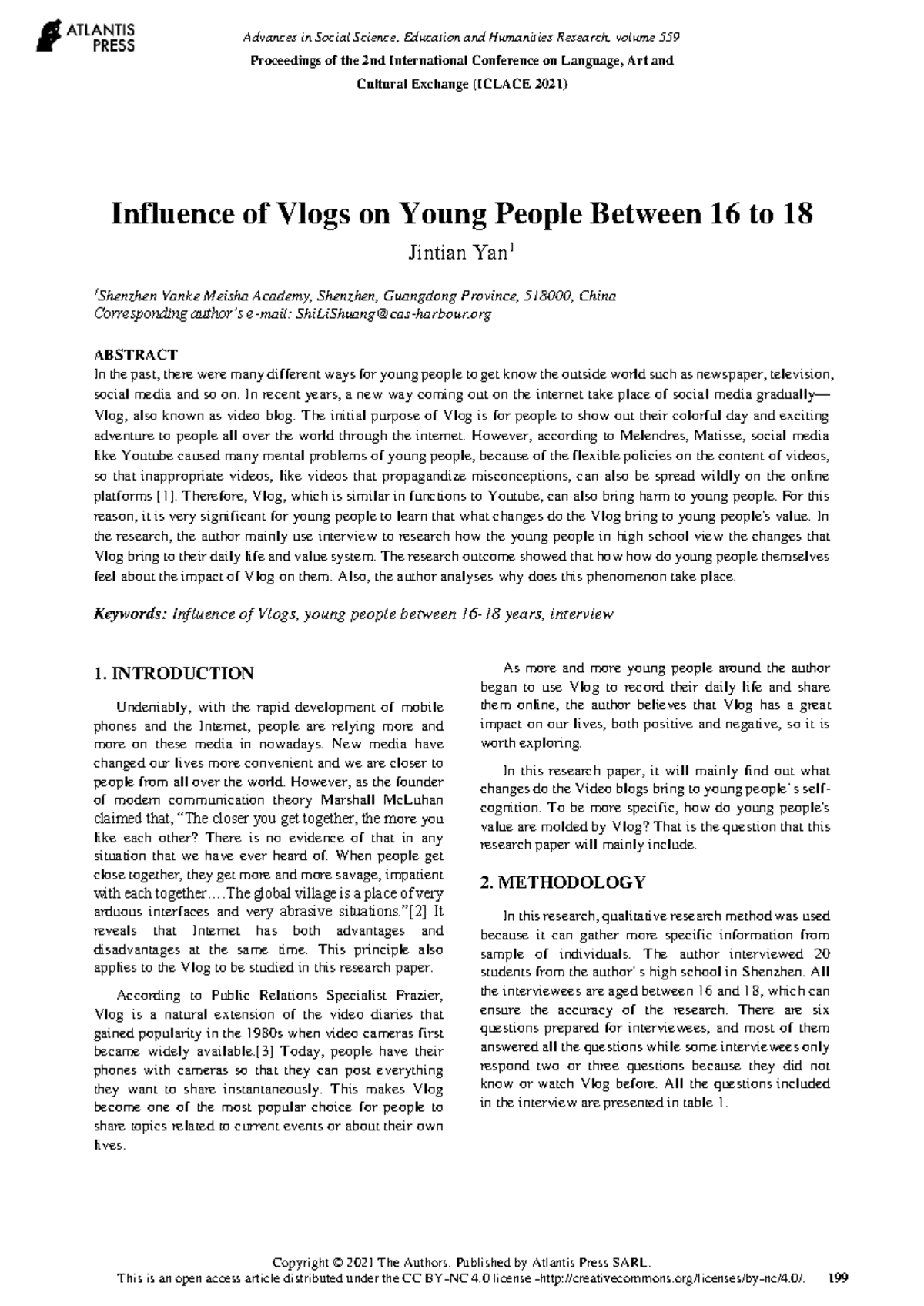 125957631 - Hjj hjgc - Influence of Vlogs on Young People Between 16 to ...