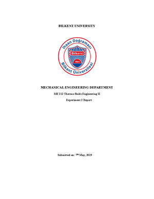 Sample Report - assignment - Bilkent University ME 381 Design ...
