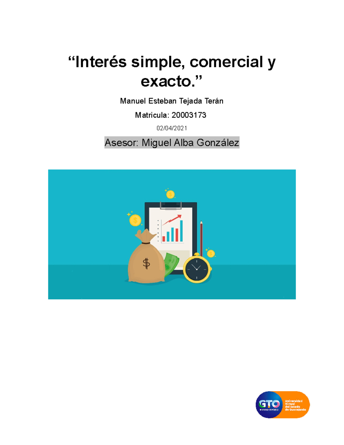 Tejada Esteban interes simple comercial exacto - “Interés simple ...
