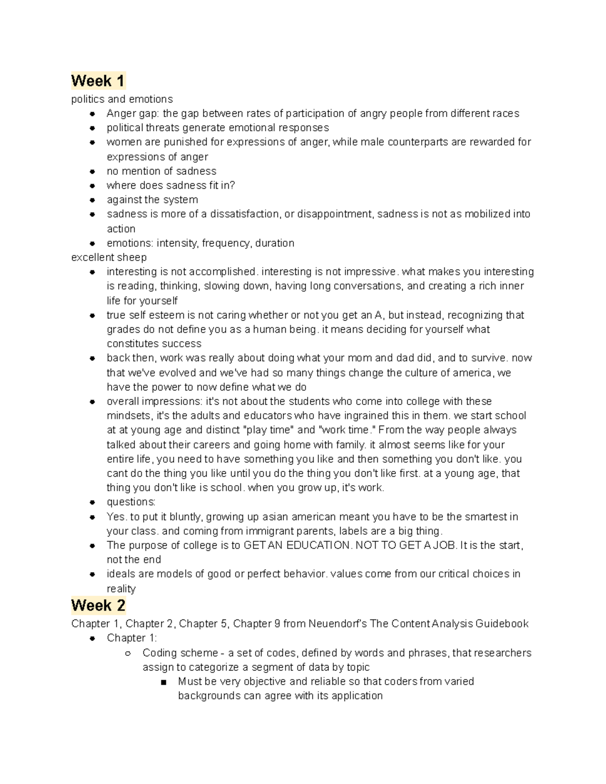 URAP Reading notes - Week 1 politics and emotions Anger gap: the gap ...