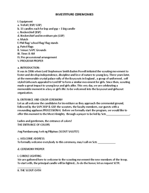 Script FOR THE Opening Program OF THE BSP AND GSP Backyard Camping ...