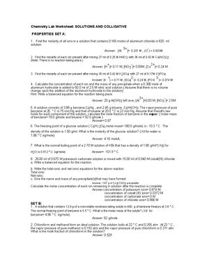 WES - This is coursework for General Chemistry Lab. Answers are included, - Chemical Lab ...