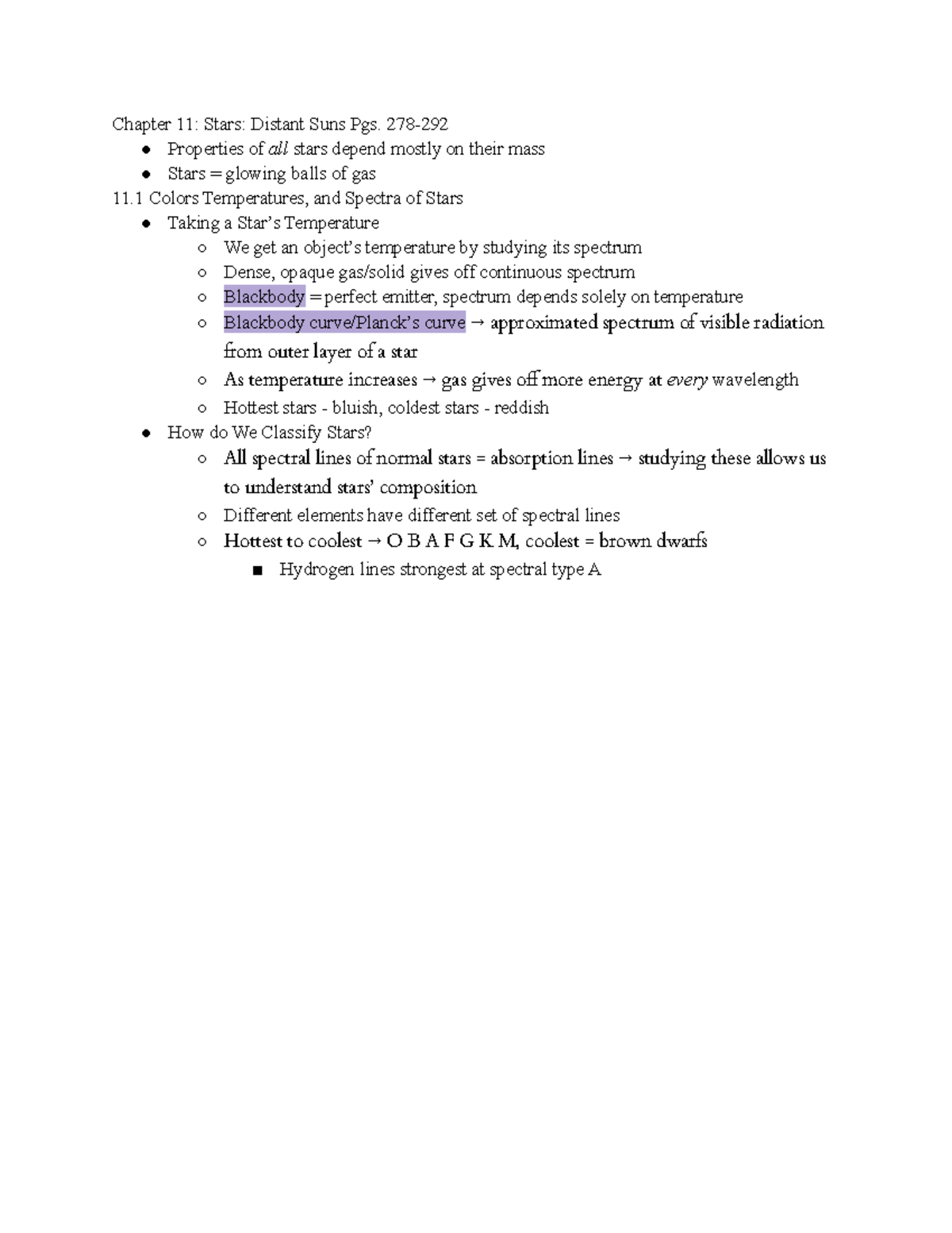 Summary The Cosmos: Astronomy in the New Millennium Oct 3 - Chapter 11 ...