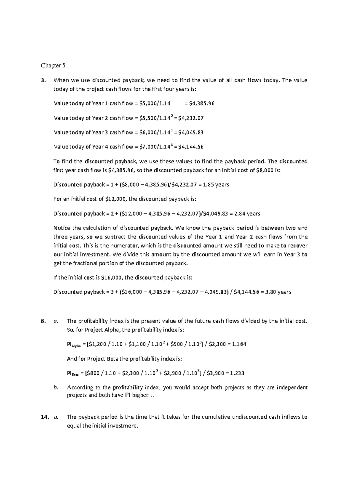 Chapter 5nbbnbnmmn ,mnmnm, - Chapter 5 3. When we use discounted ...