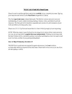 Module 1 - lecture notes - Module 1: Intro to Gender and Critical Media ...